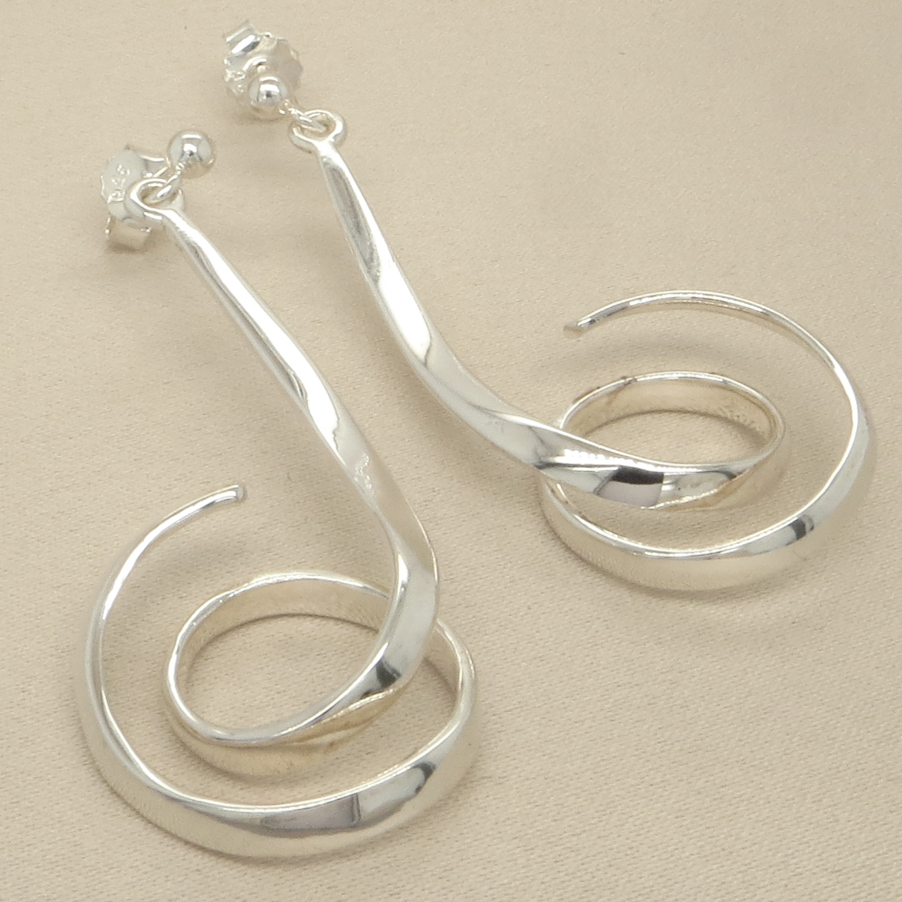 Double bar liquid silver ring – Clarity